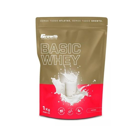 Whey Protein Basic 1kg Growth Supplements Natural - undefined | Netshoes