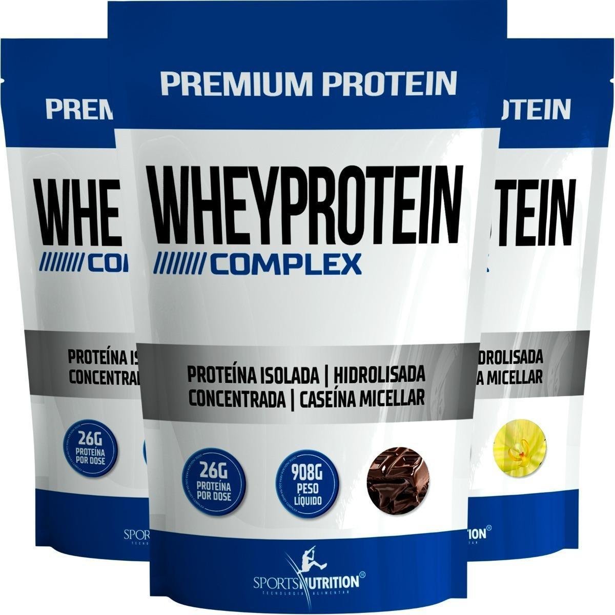 Whey Protein Complex 3w (wpc, Wpi, Wph) + Caseína - 908g - undefined ...