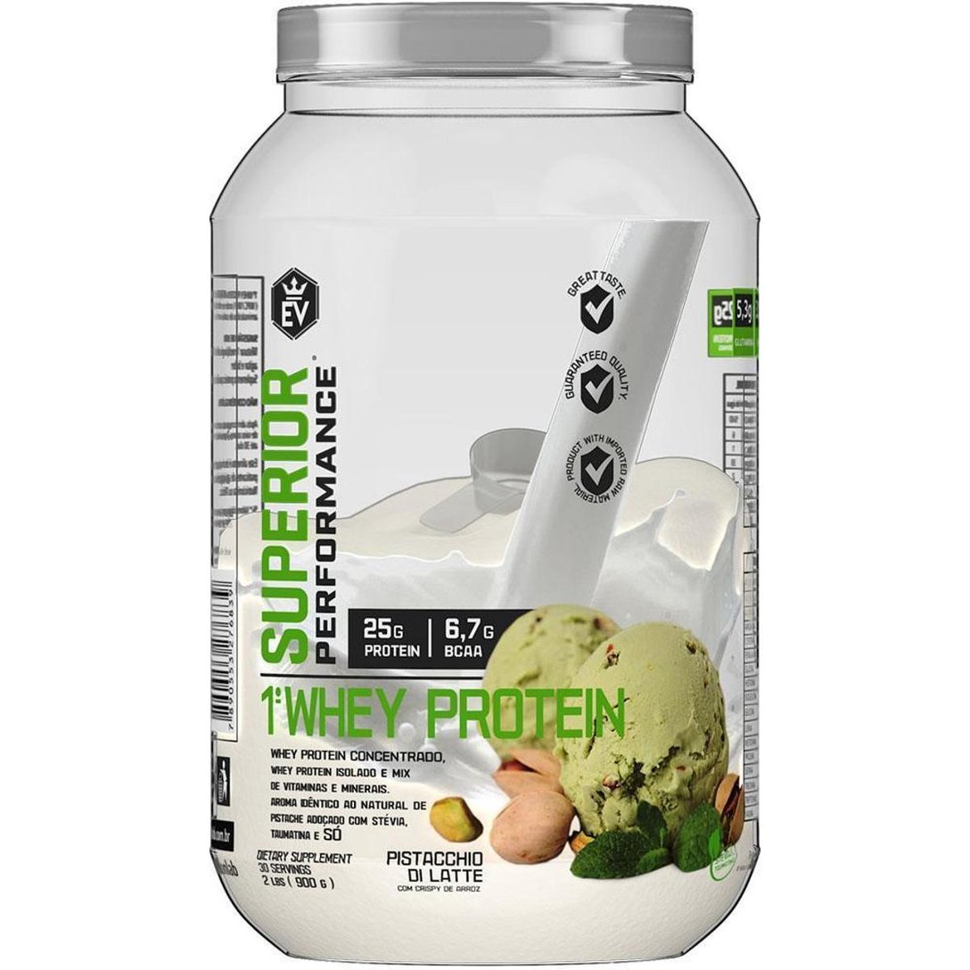 Whey Protein Concentrada e Isolada 900g EVO - Pistache | Netshoes