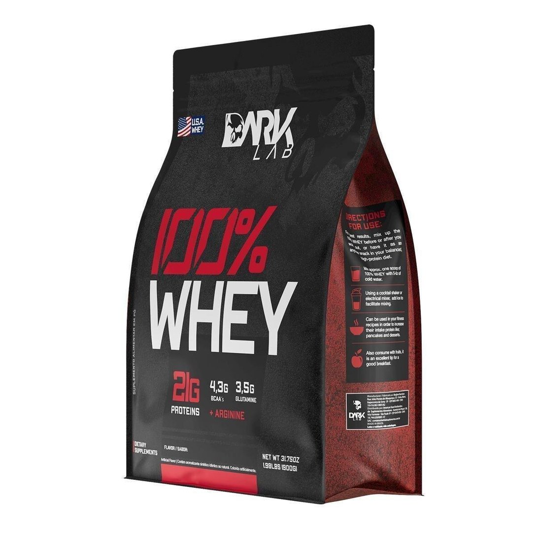 Whey Protein Concentrado 100% Importado 900g Dark Lab - undefined ...