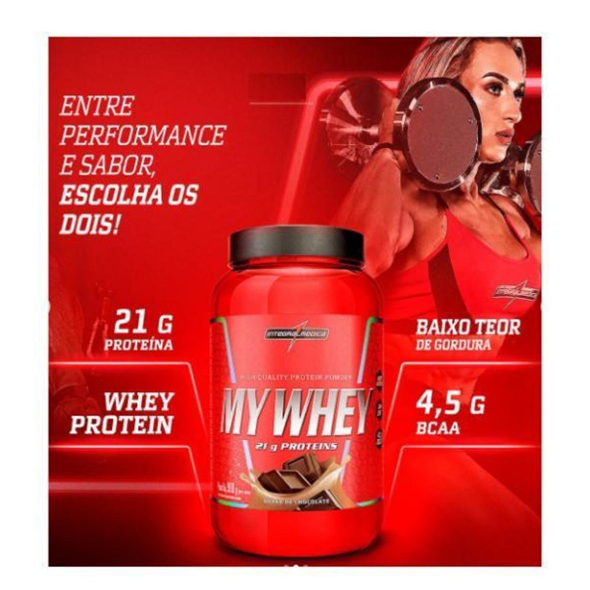 Whey Protein - My Whey 900g - Integralmédica - 21g Proteína Concentrada ...