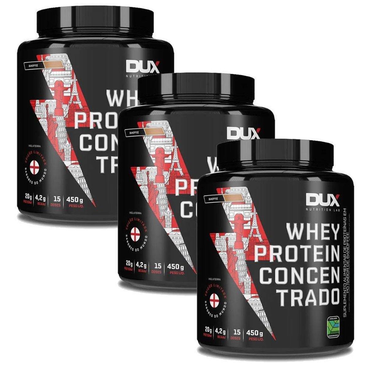 Whey Sabores Do Mundo Sabor Banoffee 450g Dux Nutrition Banoffee